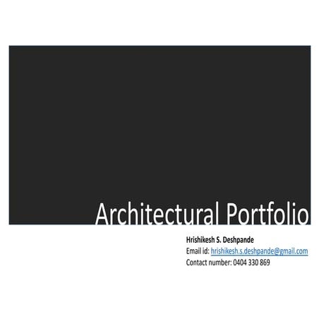 Architectural_Portfolio | PPT