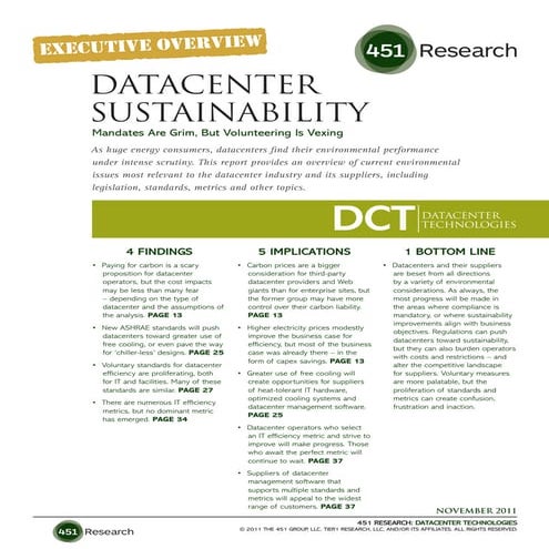 451 Dct Dc Sustainability Exec Overview | PDF