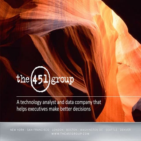 451 Group Overview, April `11 | PPTX