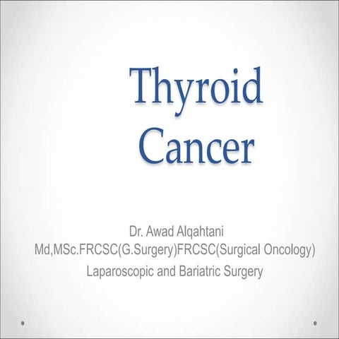 451 Thyroid cancer.ppt classification and treatment | PPT