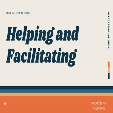 Helping and Facilitating | PPT