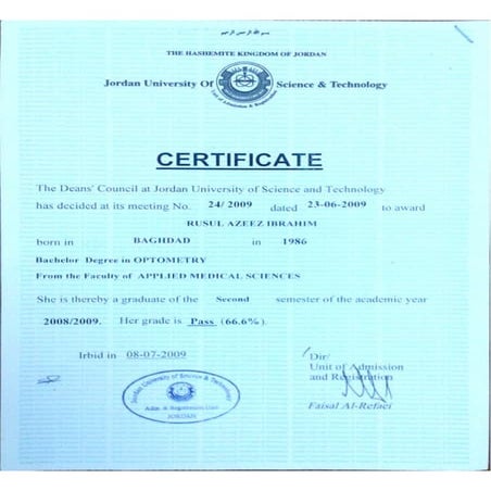English University certificate | PDF