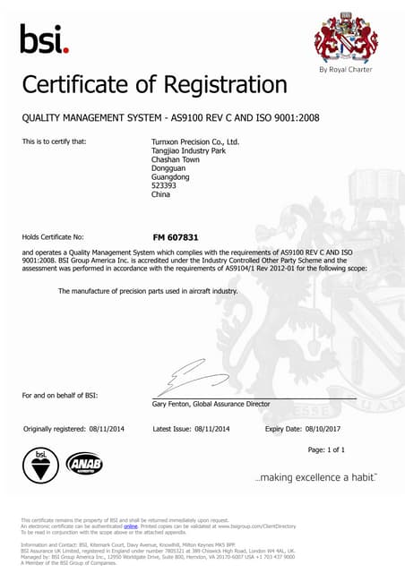 Vca certificate-2011-2014 | PDF