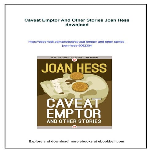 Caveat Emptor And Other Stories Joan Hess | PDF