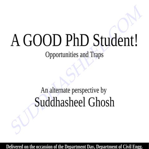 45324291 a-good-ph d-student | PPT