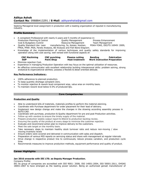 RESUME& Toeic score | PDF