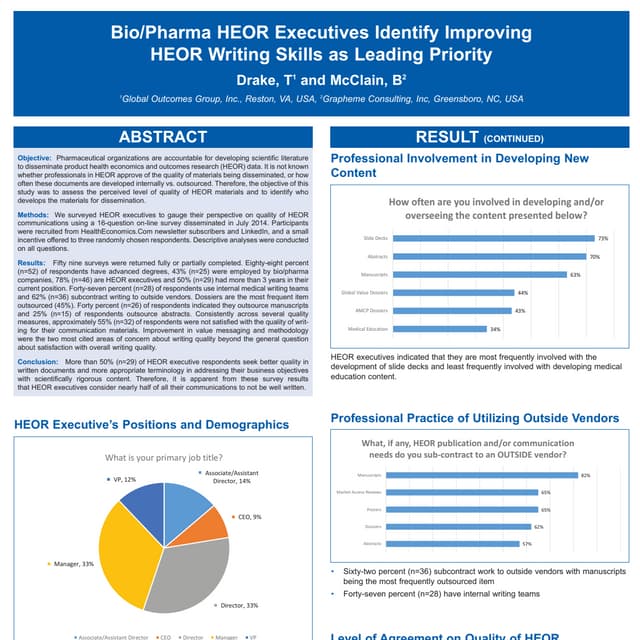T Drake & B. McClain ISPOR Poster | PDF