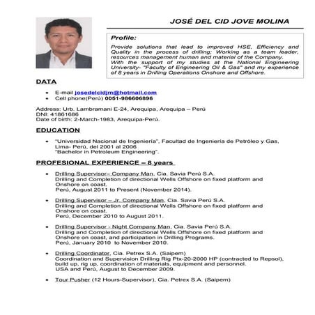 CV JOSE JOVE 11-2014 | PDF