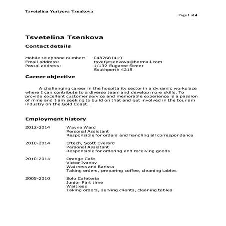 Oliver Resume RSA | DOCX