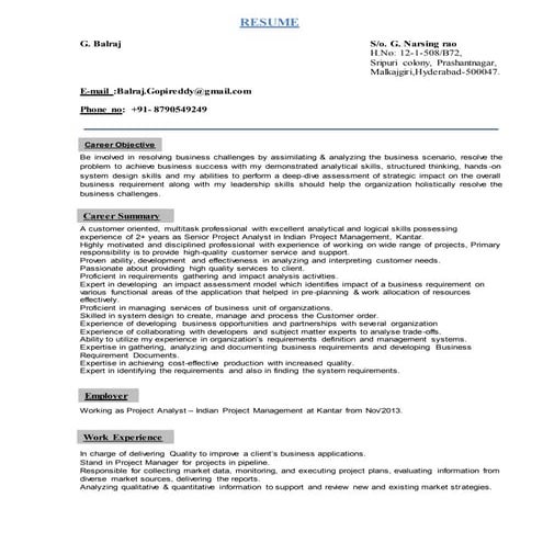 Resume_G | PDF