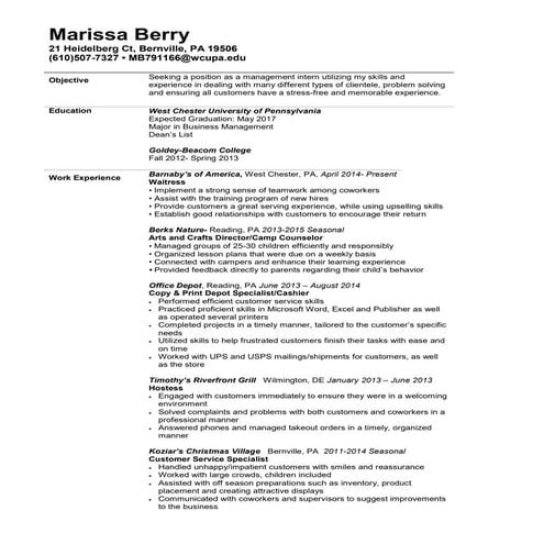 Andrea's Resume | DOCX