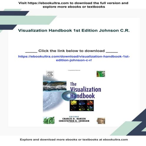 Visualization Handbook 1st Edition Johnson C.R. | PDF