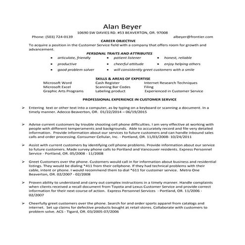 Resume Complete | DOC