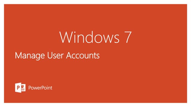 User account (Windows) | PPTX