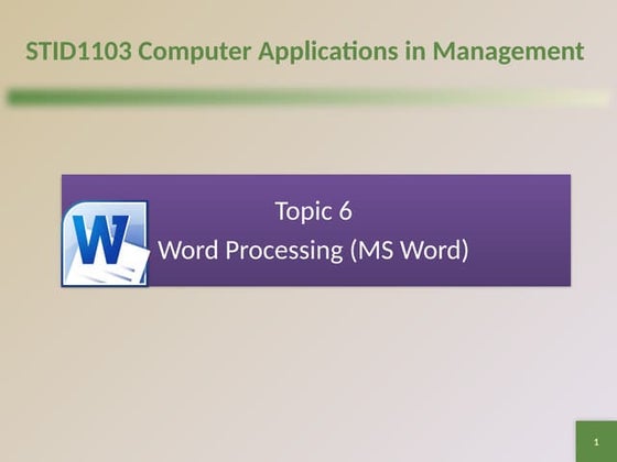 Ms word 2007 practical notes | PDF
