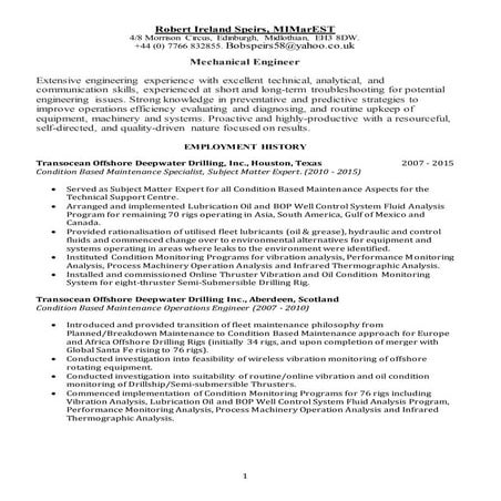 Robert Ireland Speirs - 23 July 2015 | PDF