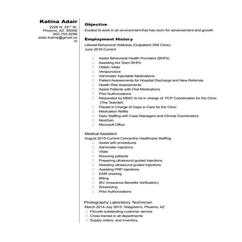 Milissa Cadavid Resume | DOC