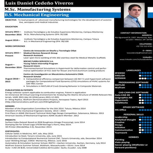 CV | PDF | Technology & Computing