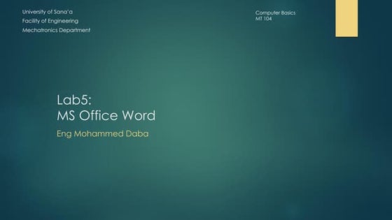 Word practical questions for exercises | PDF