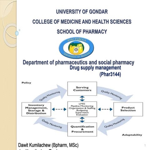 Pharmacy Practice: Lecture one: Medication Management Cycle Part One | PDF