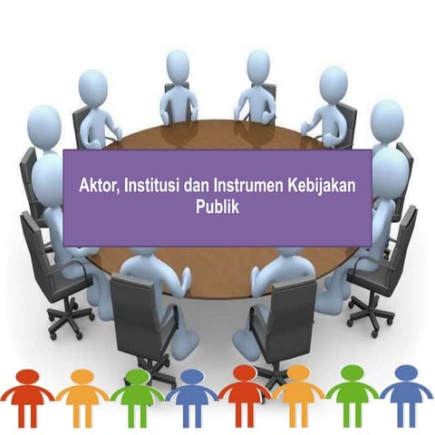 Aktor, institusi, dan instrumen kebijakan publik | PPTX