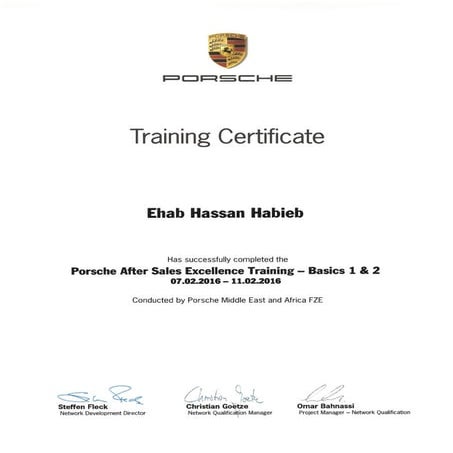 Basics 1 & 2 Certificate | PDF