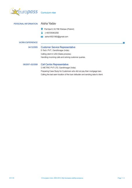 CV Aprilandika Hendra | DOCX