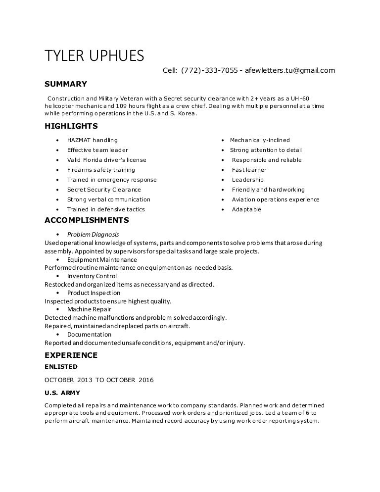 Resume Draft Resume Draft
