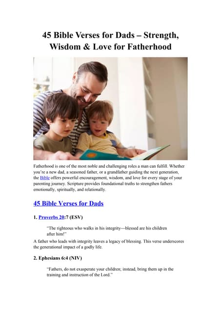 20 Biblical Teachings About Father’s Day – Guide & Inspire Dads.docx