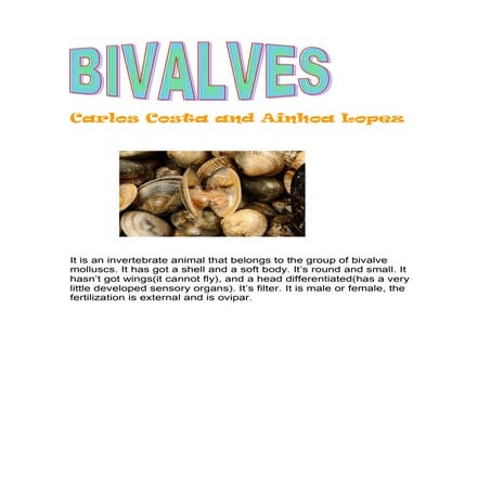 bivalves english | DOC