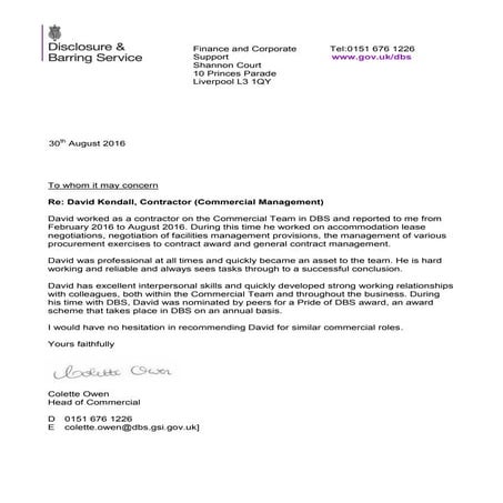 Disclosure and Barring Service Reference August 2016 | PDF