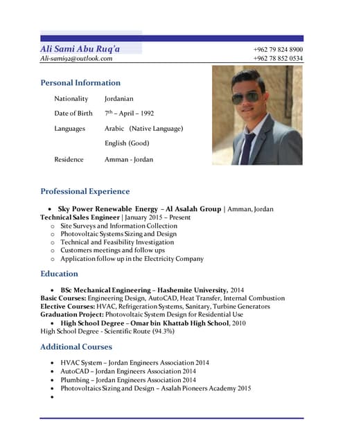Aly cv | PDF | Business | Business and Finance