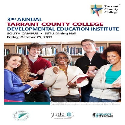 2013-dev-ed-institute-program | PDF | College Education | Education