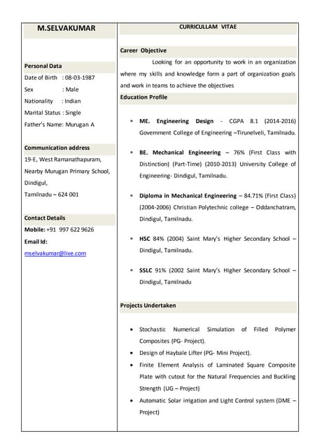 Resume Nagaraj | PDF