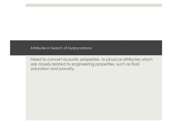 Direct hydrocarbon indicators (DHI) | PDF