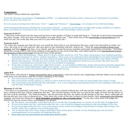 Conscience | PDF