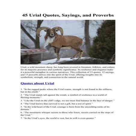 45 Urial Quotes, Sayings, and Proverbs.docx