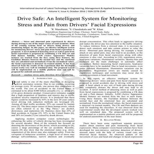 Drive Safe: An Intelligent System for Monitoring Stress and Pain from ...