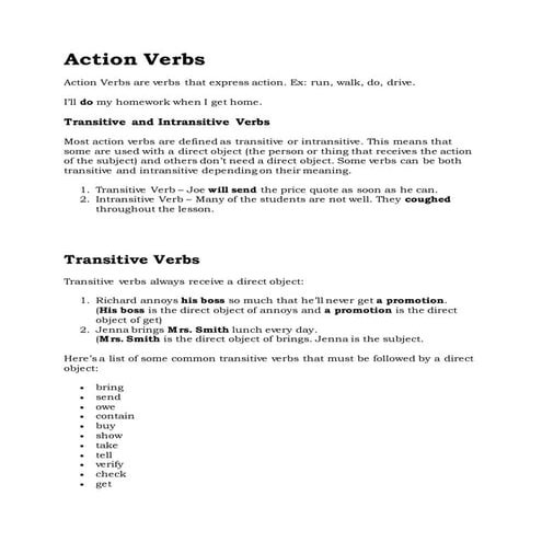 8 Transitive, Intransitive, and Linking Verbs.ppt
