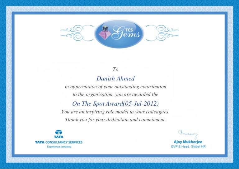 On The Spot Award on-the-spot-award