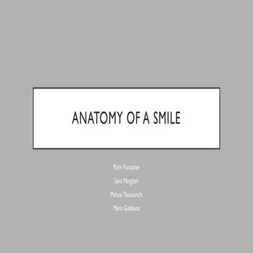 Anatomy of a smile and it's impacts of the face | PDF