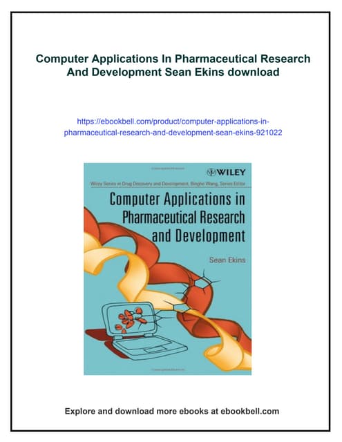 Computer software used in PHARMCAY AND PHARMACEUTICAL RESEARCH | PPTX ...