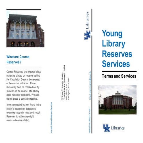 Course Reserves Brochure | DOCX