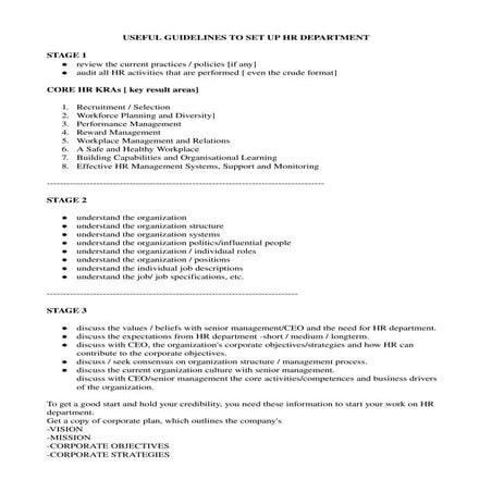 HR Manual : components and service conditions | PPTX