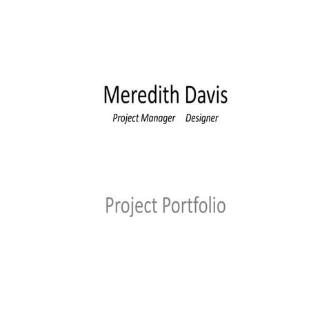 Meredith Davis presentations