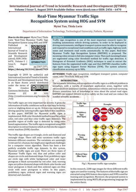Traffic sign detection | PPTX | Auto Safety | Automotive