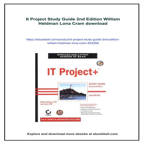 It Project Study Guide 2nd Edition William Heldman Lona Cram | PDF