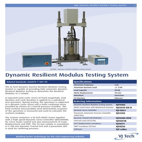 Dynamic Cyclic Resilient Modulus Testing Pdf