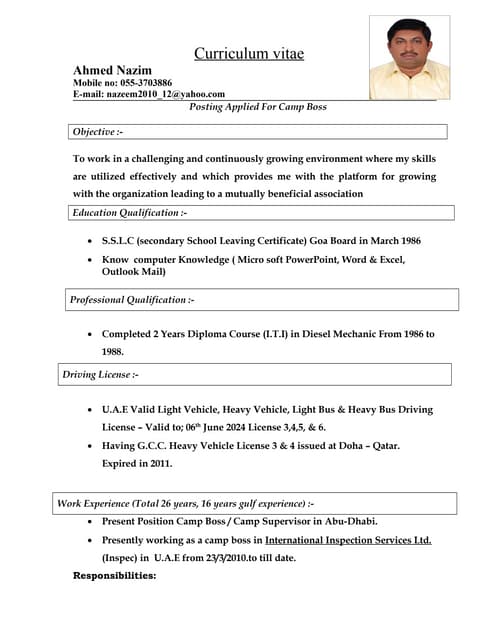 My latest cv | DOCX | Business | Business and Finance