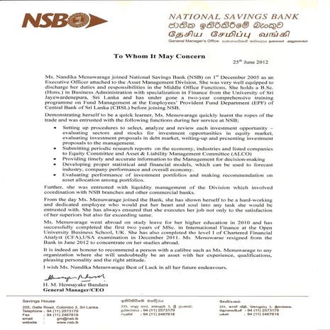 Reference Letter | PDF